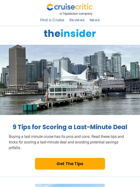 Cruise Critic: 9 Tips for Scoring a Last-Minute Deal; Oceanview vs ...