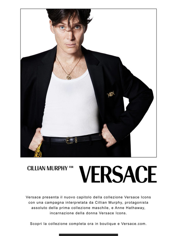 Versace: Cillian Murphy e Anne Hathaway per Versace Icons | Milled