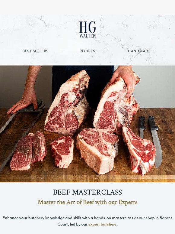 HG Walter: NEW Tickets Released: Beef Butchery Class 🐄 | Milled