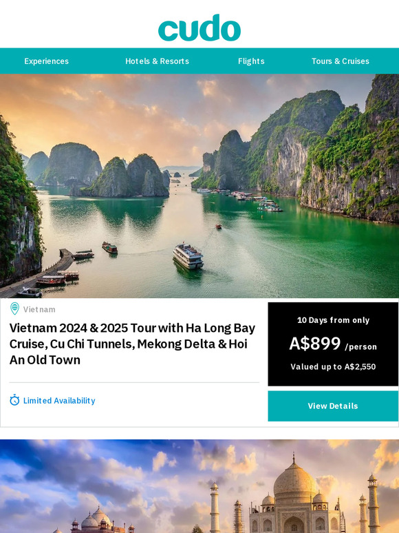 Cudo: 2024 & 2025 Tours From $899 per person | Milled