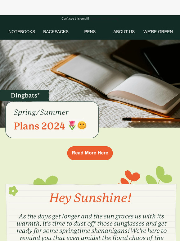 Dingbats Notebooks: It’s the Spring/Summer Era with Dingbats* | Milled