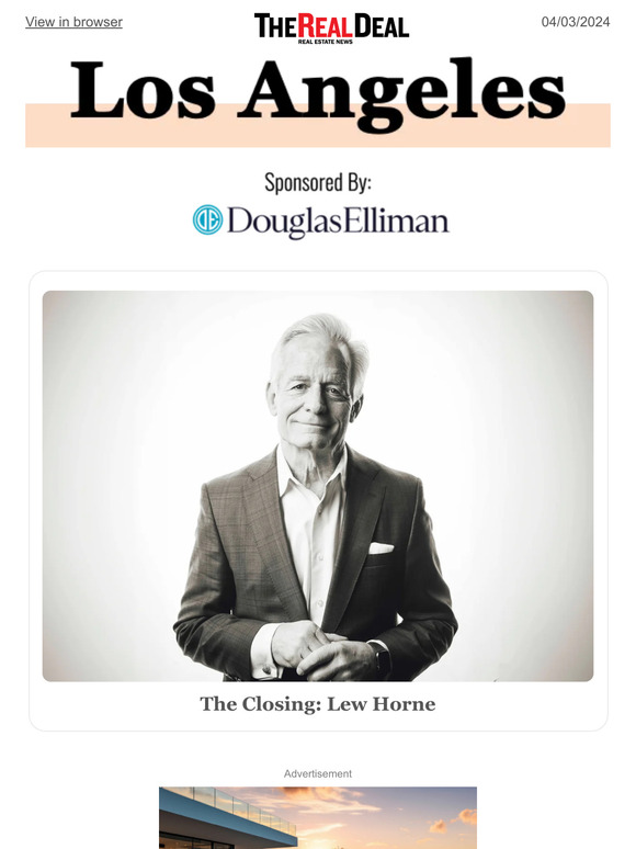The Real Deal: The Closing: CBRE head Lew Horne; Meet Ysabel Jurado ...