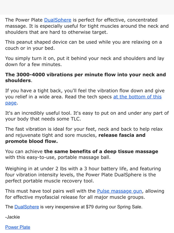 Power Plate: (Quick Tip) Deep Tissue Relief For Your Neck, Shoulders ...