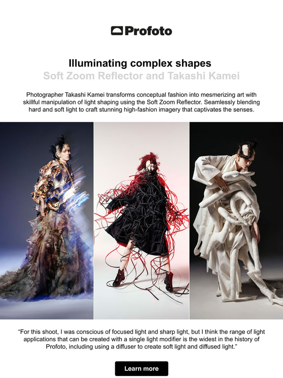 Profoto: How the Soft Zoom Reflector illuminates complex shapes | Milled