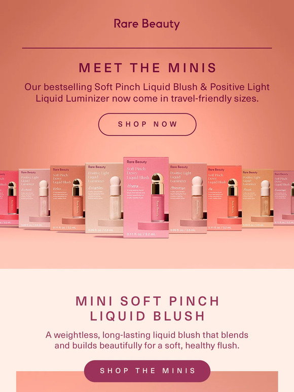 Rare Beauty: NEW | Bestsellers in Mini Sizes | Milled