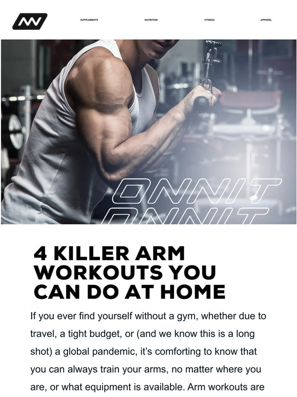 Onnit: 4 Killer Arm Workouts You Can Do At Home | Milled