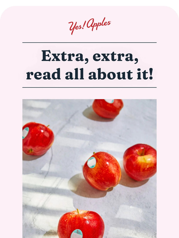Yes Apples: Extra, extra, read all about it! 🍎📰 | Milled