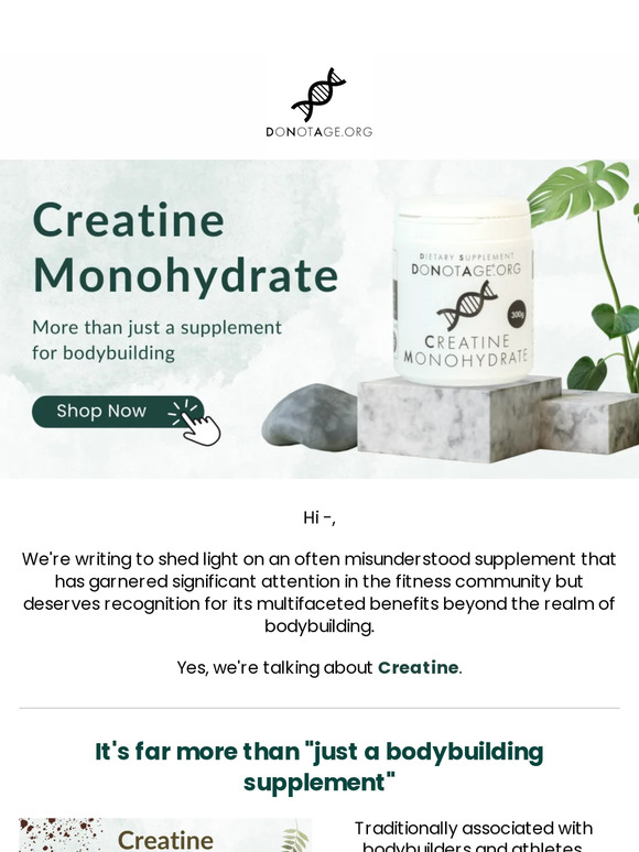 Do Not Age: —, Unveiling Creatine's Hidden Potential: Beyond ...