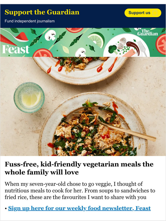 The Guardian: My guide to kid-friendly vegetarian food | The Guardian ...