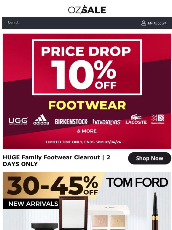 OZSale: 48hr Footwear Frenzy: PRICES DROPPED! 🤯 | Milled