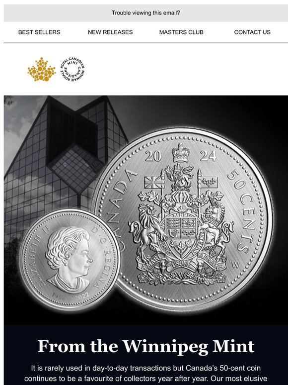 Royal Canadian Mint: The Tribute: W Mint Mark series continues in 2024 ...