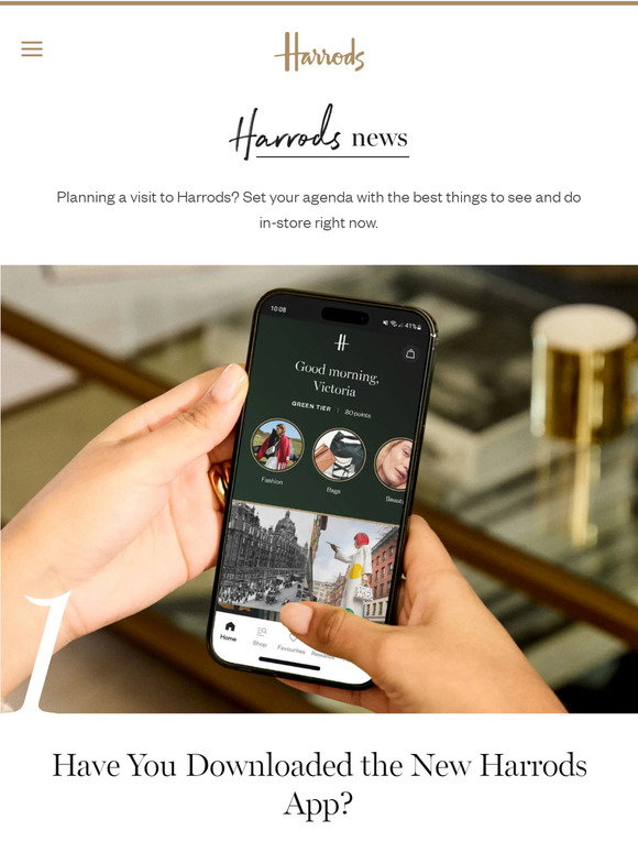 Harrods: Discover the benefits of Harrods Rewards | Milled