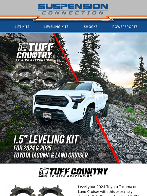 Suspension Connection: New Tuff Country Leveling Kit for 2024-2025 ...
