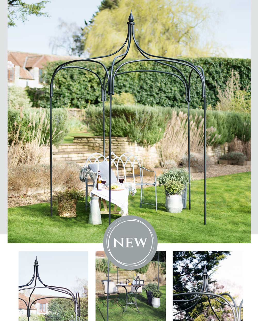 Agriframes: NEW! | Provence Pergola & Venetian Gazebo | Milled