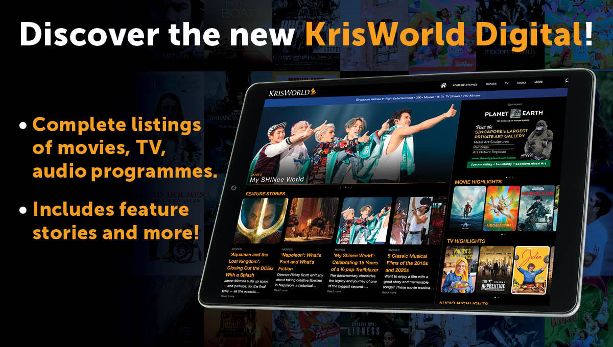 Singapore Airlines: Plan what to watch onboard with the all-new KrisWorld Digital | Milled