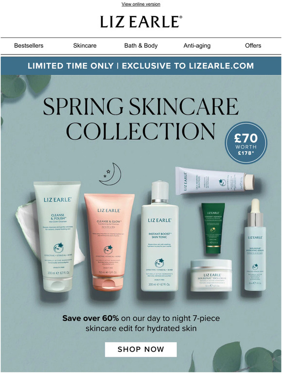 Liz Earle: Your AM/PM spring skincare routine | Milled