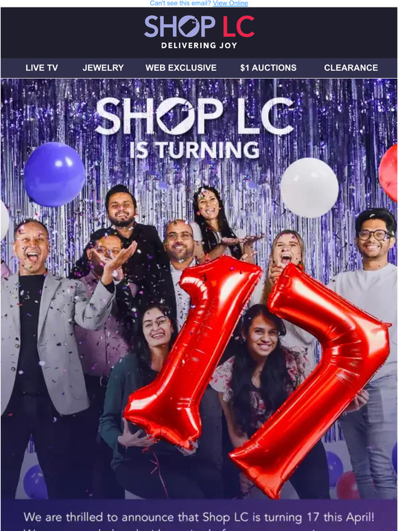 Shop LC: Join Our Birthday Celebration and Win $100 Shop LC Credit ...