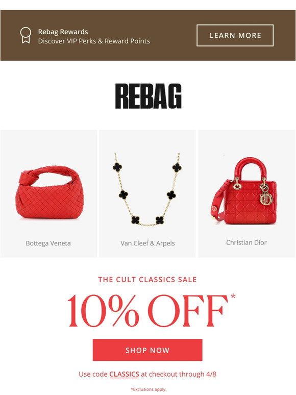 Rebag: Get 10% off until 4/8 | Milled
