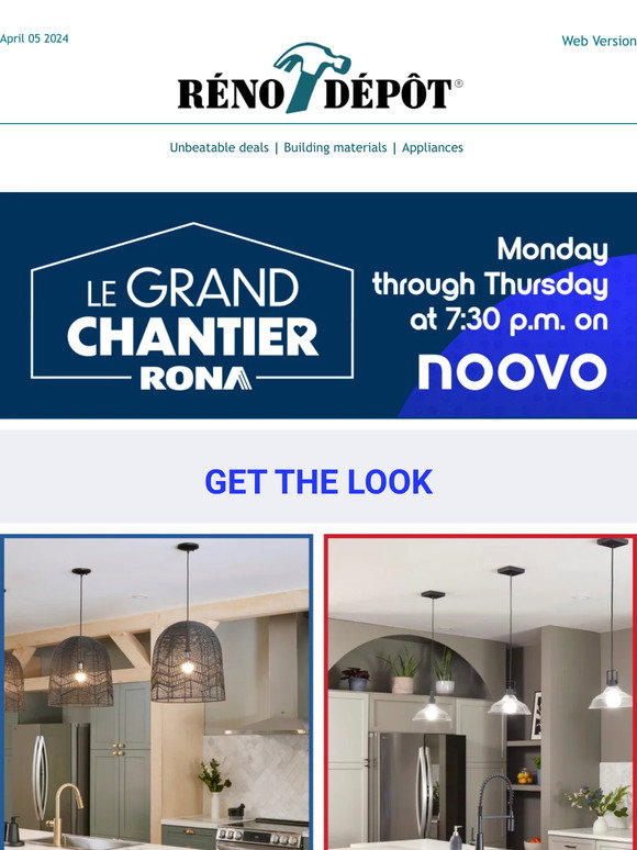 Réno-Dépôt: Get the look from our new show: Le grand chantier RONA | Milled