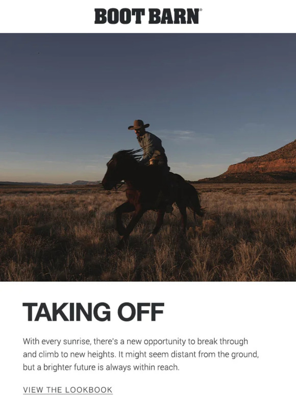 Boot Barn: New Lookbook: Taking Off | Milled