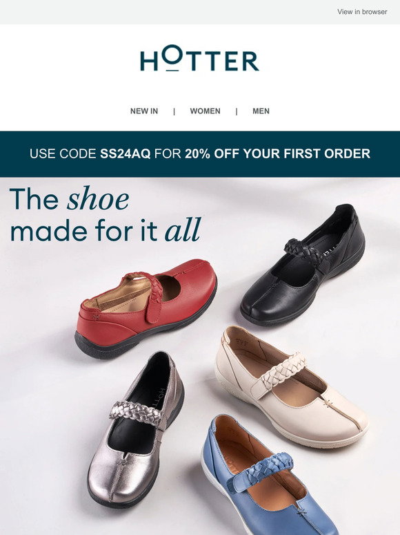 Hotter Shoes: Spotlight: Shake II, our bestselling Mary Jane | Milled