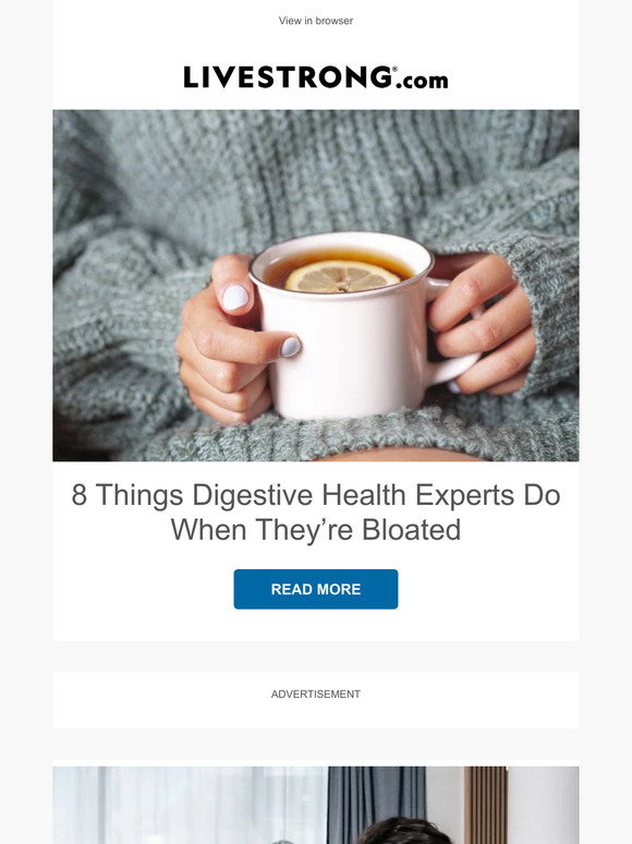 Livestrong: 8 Things Digestive Health Experts Do When They’re Bloated ...