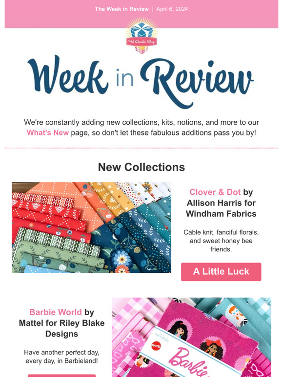 Fat Quarter Shop: NEW fabric from Marcus, Riley Blake, Windham and more ...