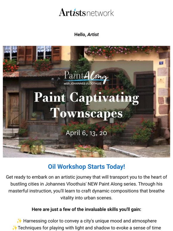 Artists Network: Paint Captivating Townscapes | Milled