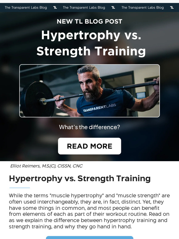 Transparent Labs: Muscle Building vs. Hypertrophy | Milled