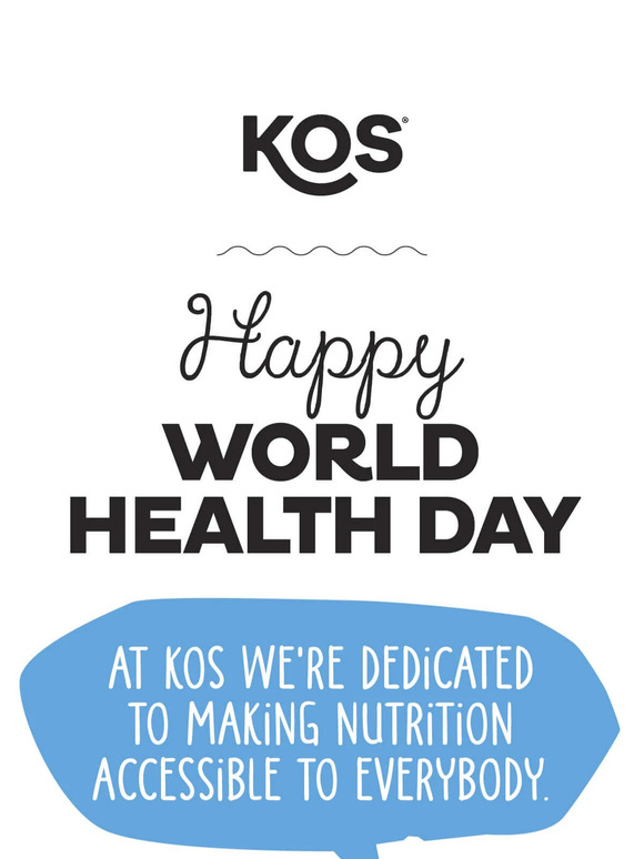 KOS.com: Let’s Celebrate World Health Day 🩺🤗 | Milled