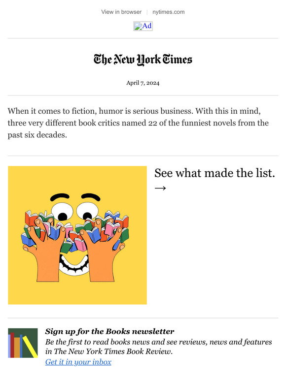 The New York Times Store: 22 of the funniest novels | Milled