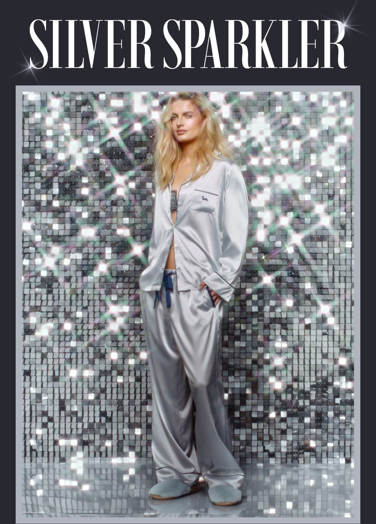 Peter Alexander: Glisten up! New Silver Sparkler PJs are here | Milled