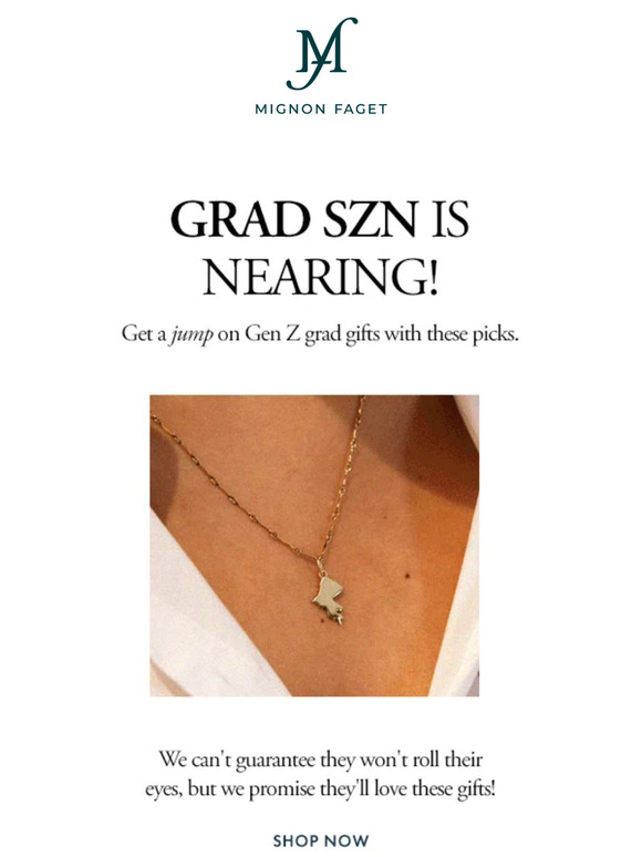 Mignon Faget: Gen Z graduation gifts! | Milled
