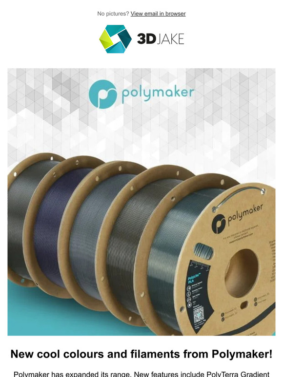 3DJake: 🔥 New cool colours and filaments from Polymaker! | Milled