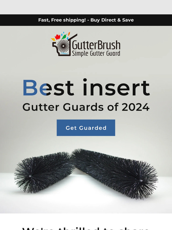GutterBrush: 🥇 THE Best insert Gutter Guard of 2024 by U.S. News ...