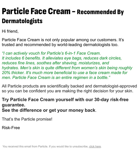 Particle: Recommended By Dermatologists | Milled