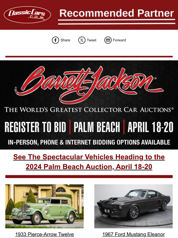 ClassicCars: The Barrett-Jackson 2024 Palm Beach Docket is Live! | Milled