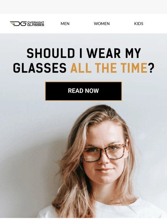 Overnight Glasses: Should I Wear My Glasses All The Time? 👓 👀 | Milled