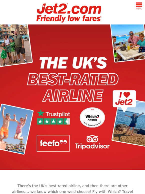 Jet2.com: Fly with the UK's best-rated airline | Milled