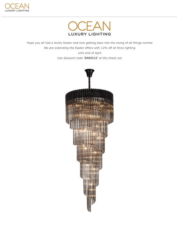 Ocean Lighting: Your Lighting Order at Ocean Lighting This Week | Milled