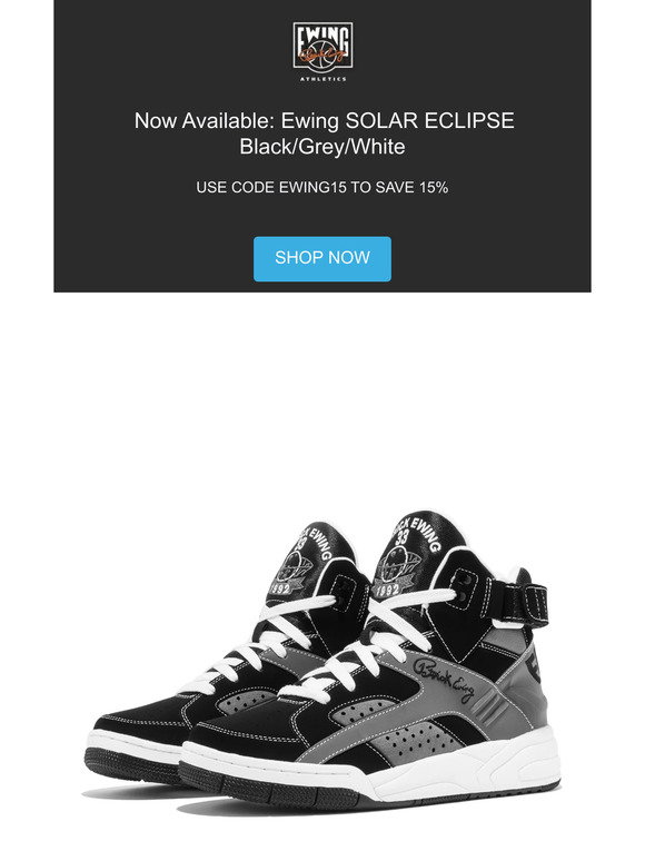 Ewing Athletics: Ewing SOLAR ECLIPSE Black/Grey Out Now! | Milled
