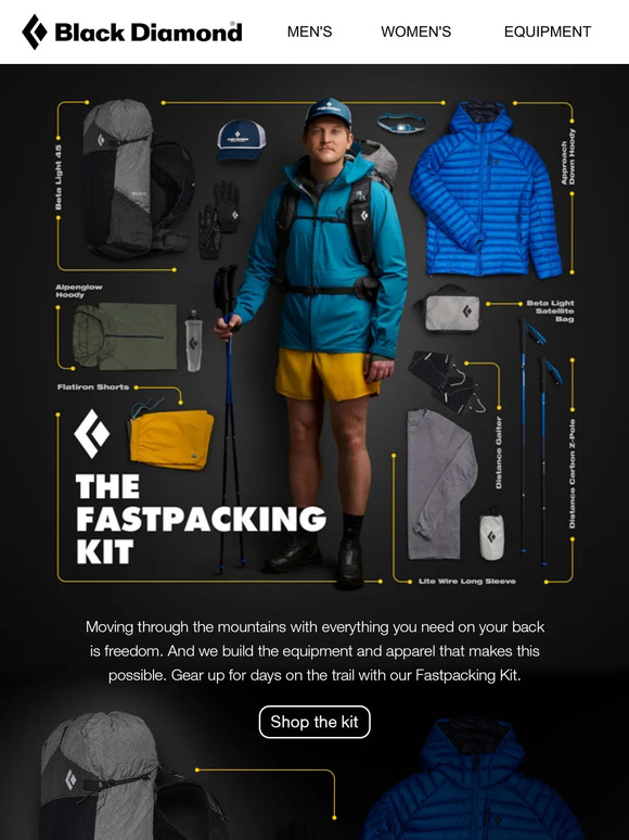 Black Diamond Equipment: Introducing the Fastpacking Kit | Milled