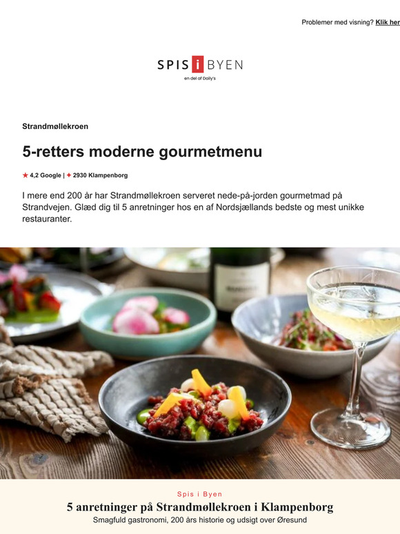 Spis i Byen: Strandmøllekroen: 5 serveringer, 200 års historie og ...
