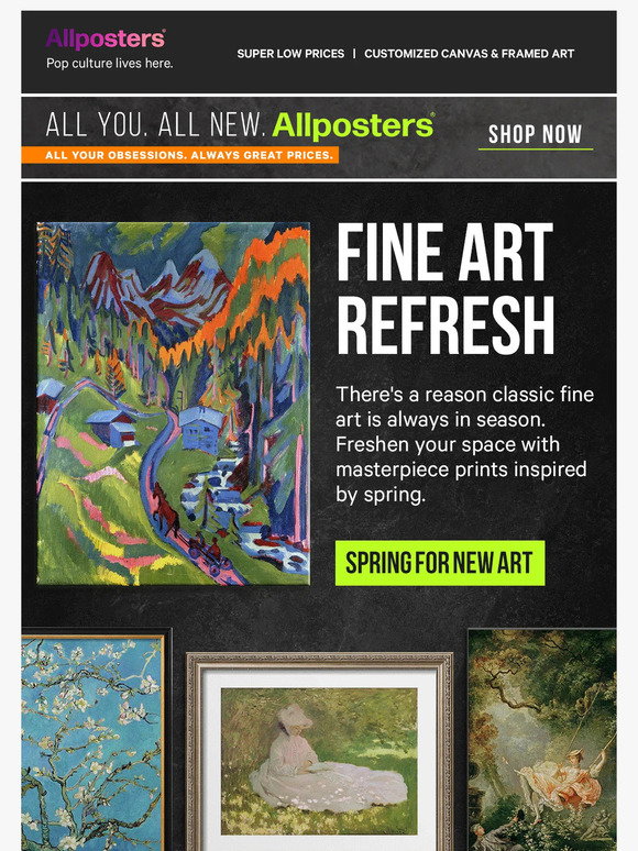 AllPosters: Fine art is always on trend | Milled