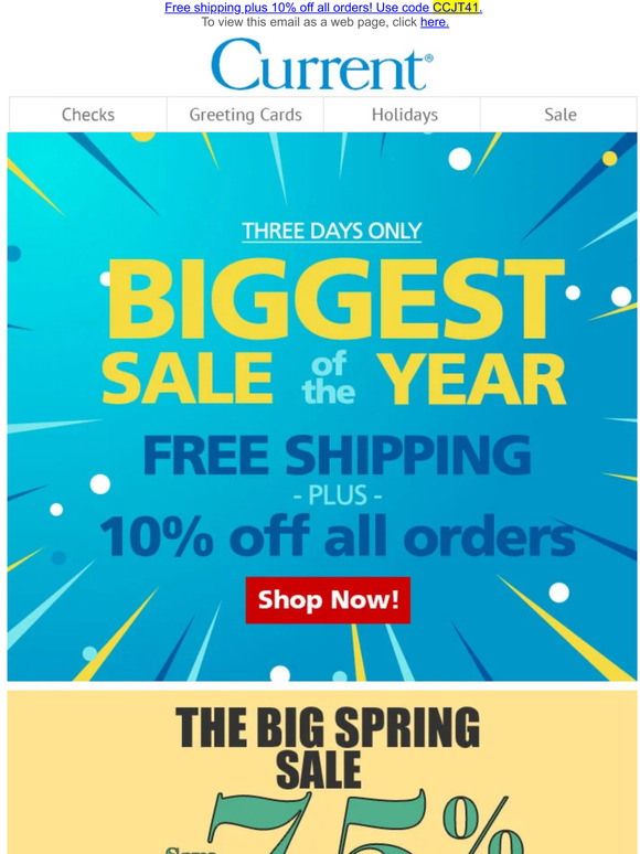 Current Catalog: 2 Offers. 3 Days. It's Our Biggest Sale of the Year ...