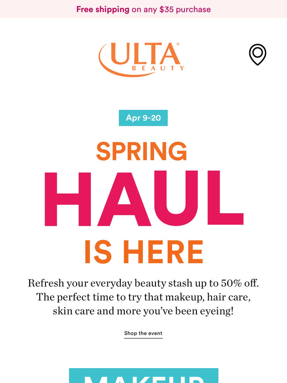 Ulta Beauty: IT’S BACK! Up to 50% off during SPRING HAUL 🧡 | Milled