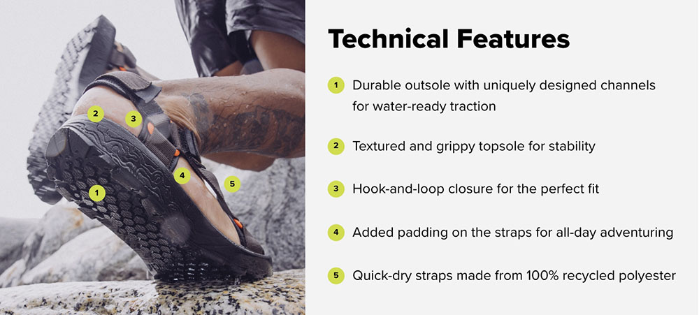 Teva: Introducing the Hydratrek Sandal | Milled