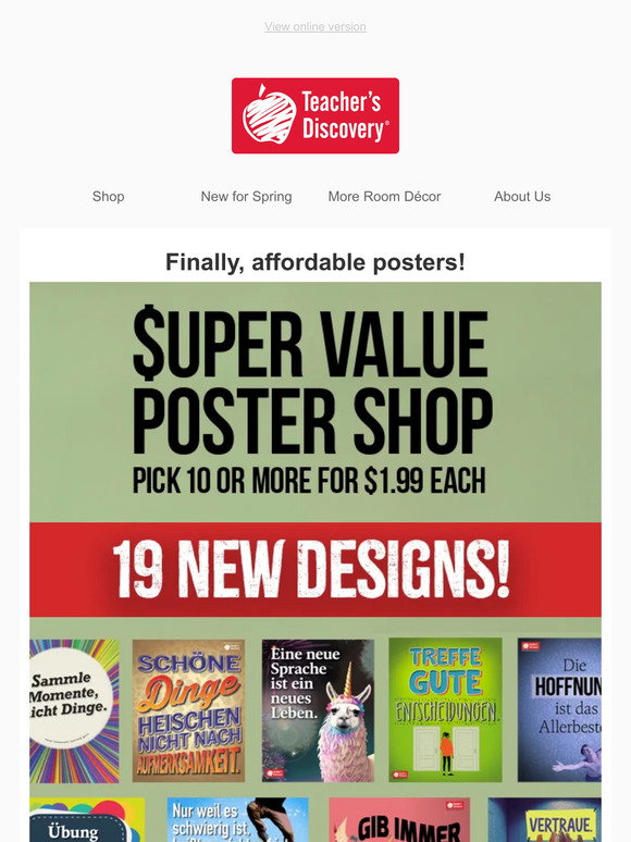Teacher's Discovery: Affordable Posters for Your German Classroom | Milled