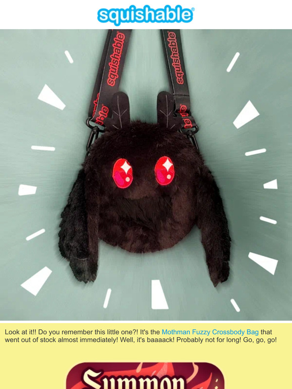 Squishable: Is your shoulder bored? The Mothman Crossbody Bag can fix ...