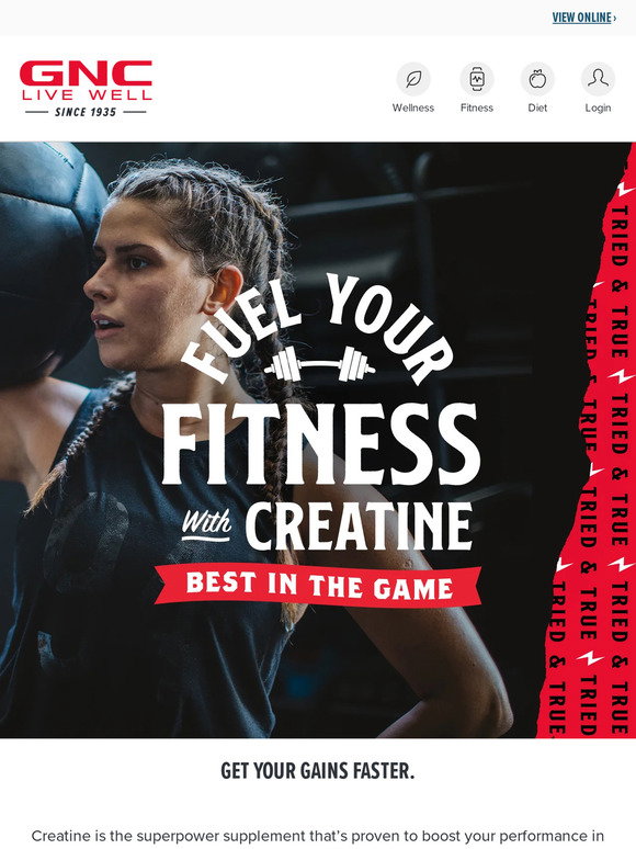 GNC: Get more from your workout with creatine | Milled